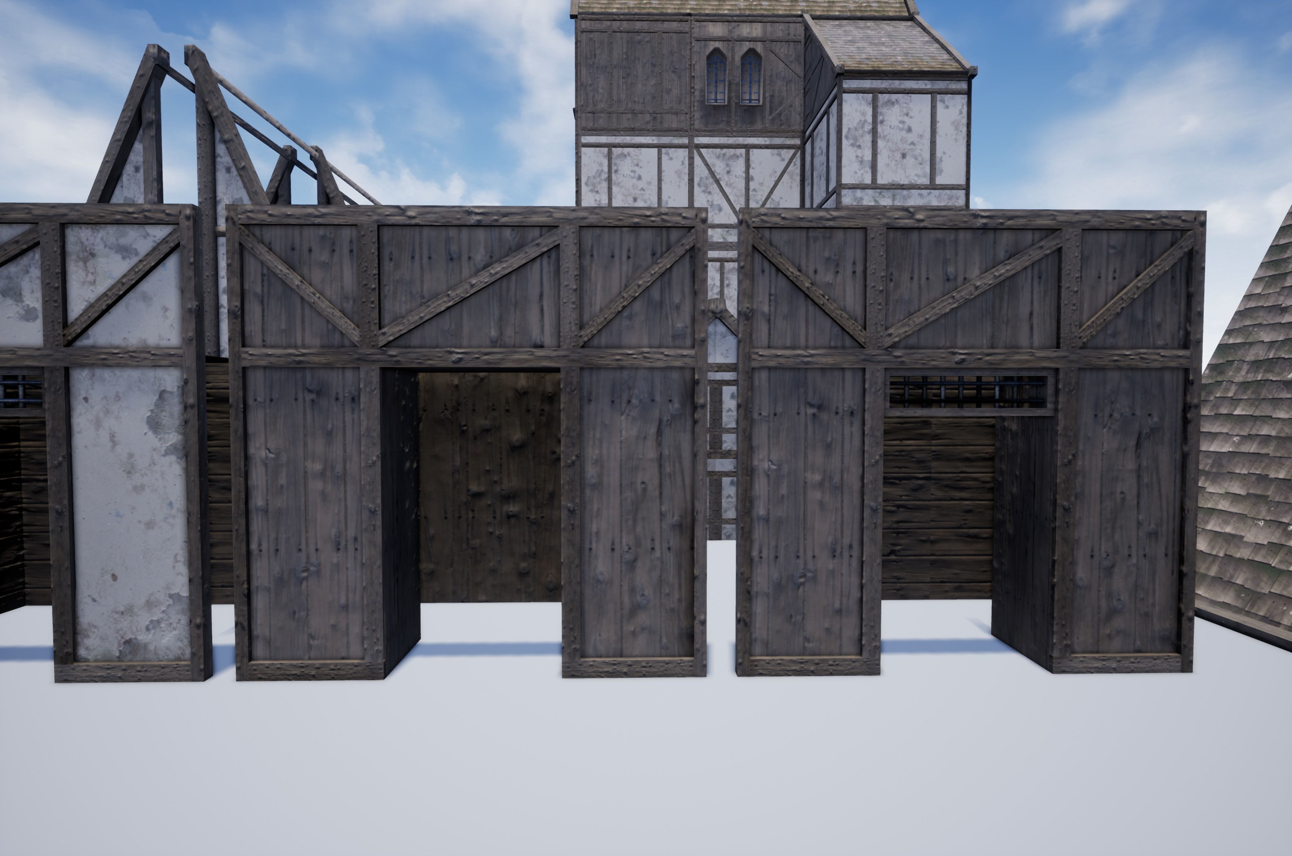 3D model Modular Medieval Buildings VR / AR / low-poly | CGTrader