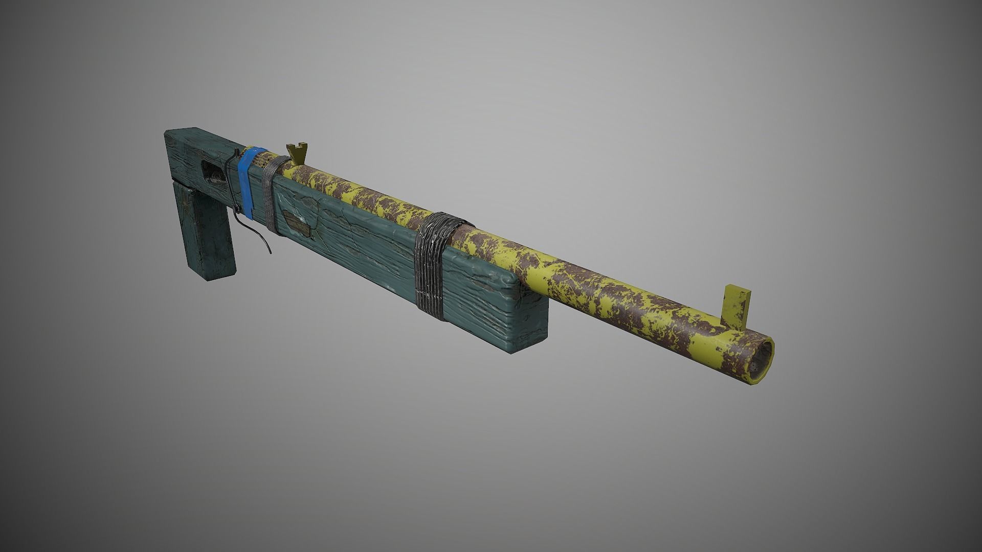 3D model AK-1 small-scale manufacture of gun VR / AR / low-poly | CGTrader