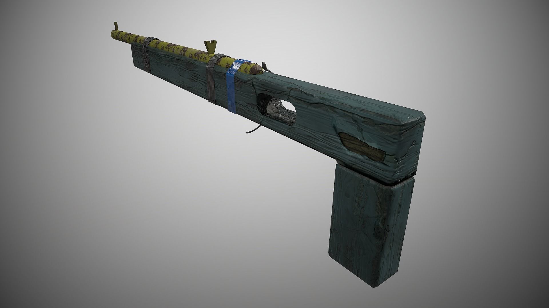 3D model AK-1 small-scale manufacture of gun VR / AR / low-poly | CGTrader
