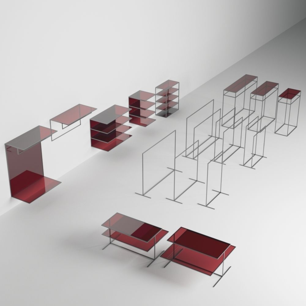 3D model Rack set VR / AR / low-poly | CGTrader