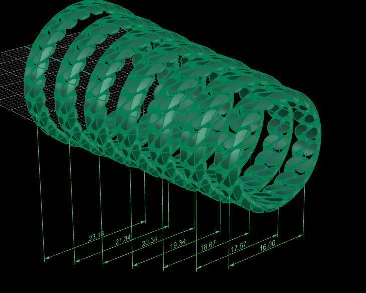 chain rings STL 3D model | CGTrader