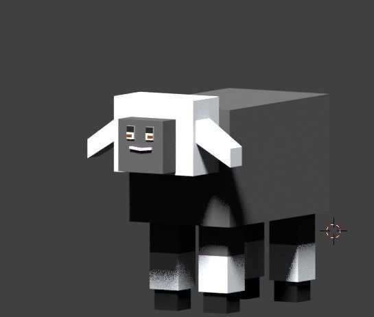 Sheep in minecraft free 3D model | CGTrader