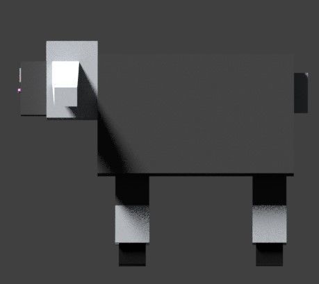 Sheep in minecraft free 3D model | CGTrader