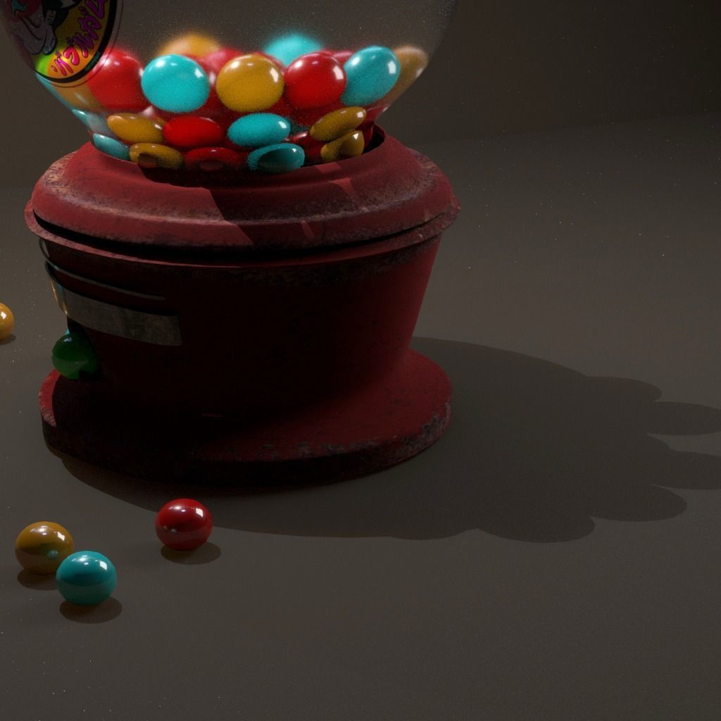 Gum Ball Machine 3D model | CGTrader