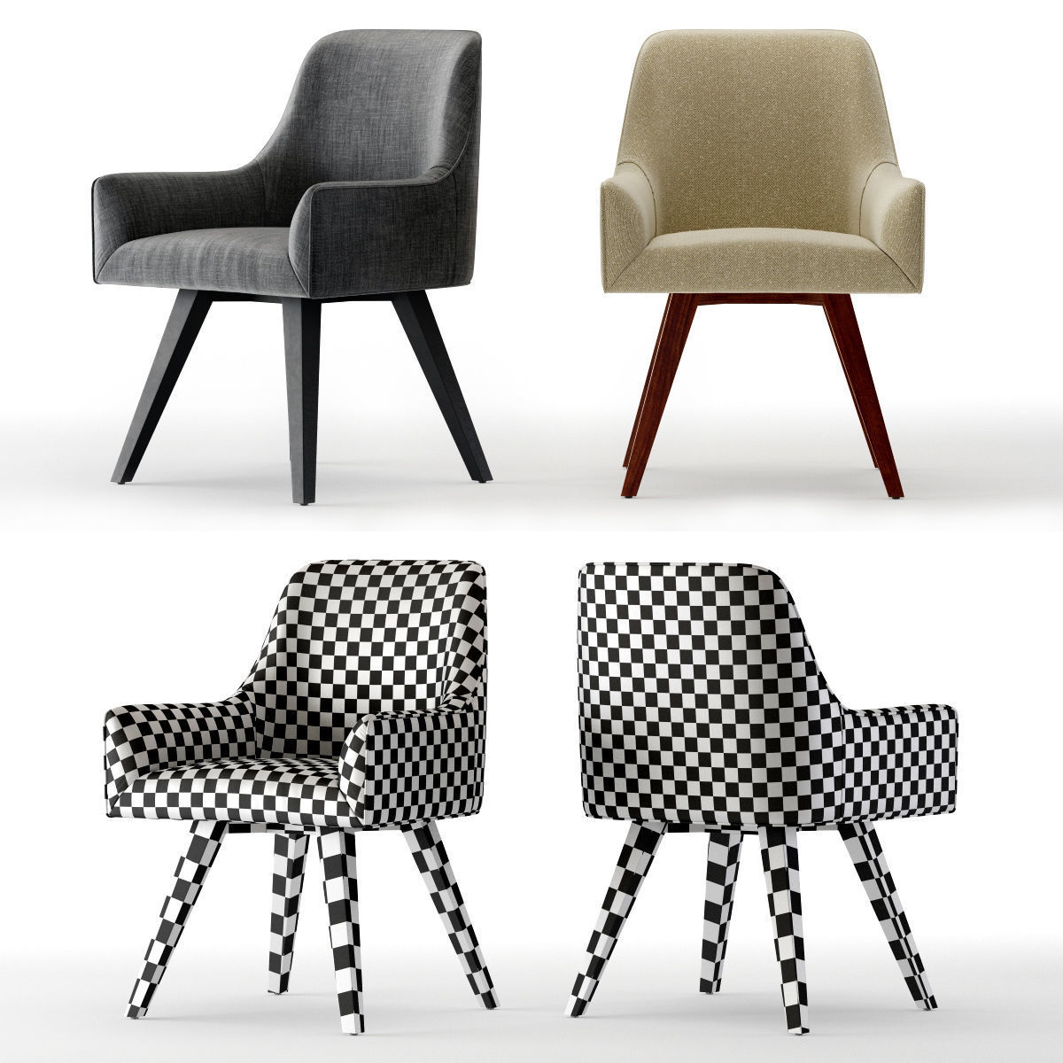 Crate and Barrel Harvey and Tate Home Office 3D model | CGTrader