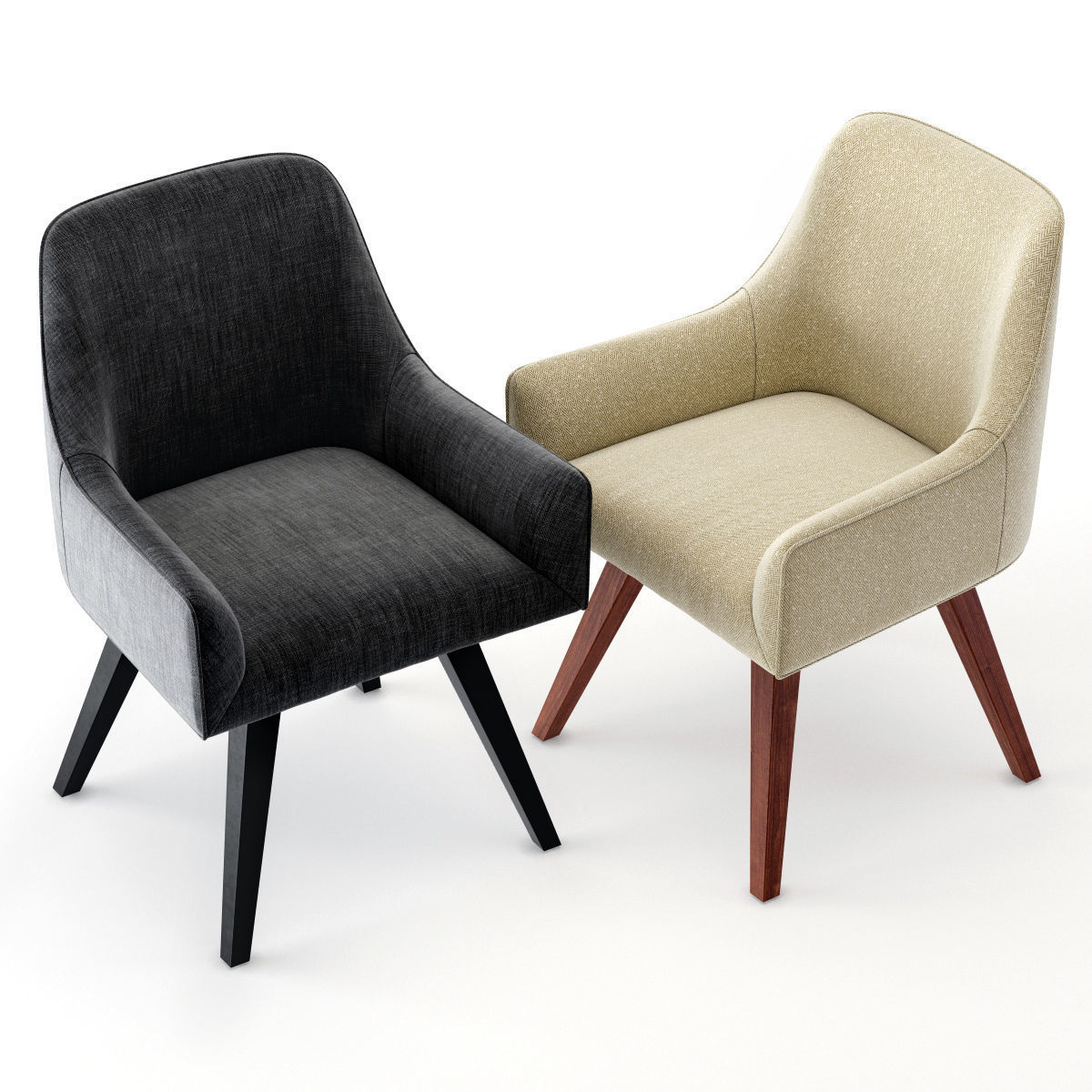 Crate and Barrel Harvey and Tate Home Office 3D model | CGTrader