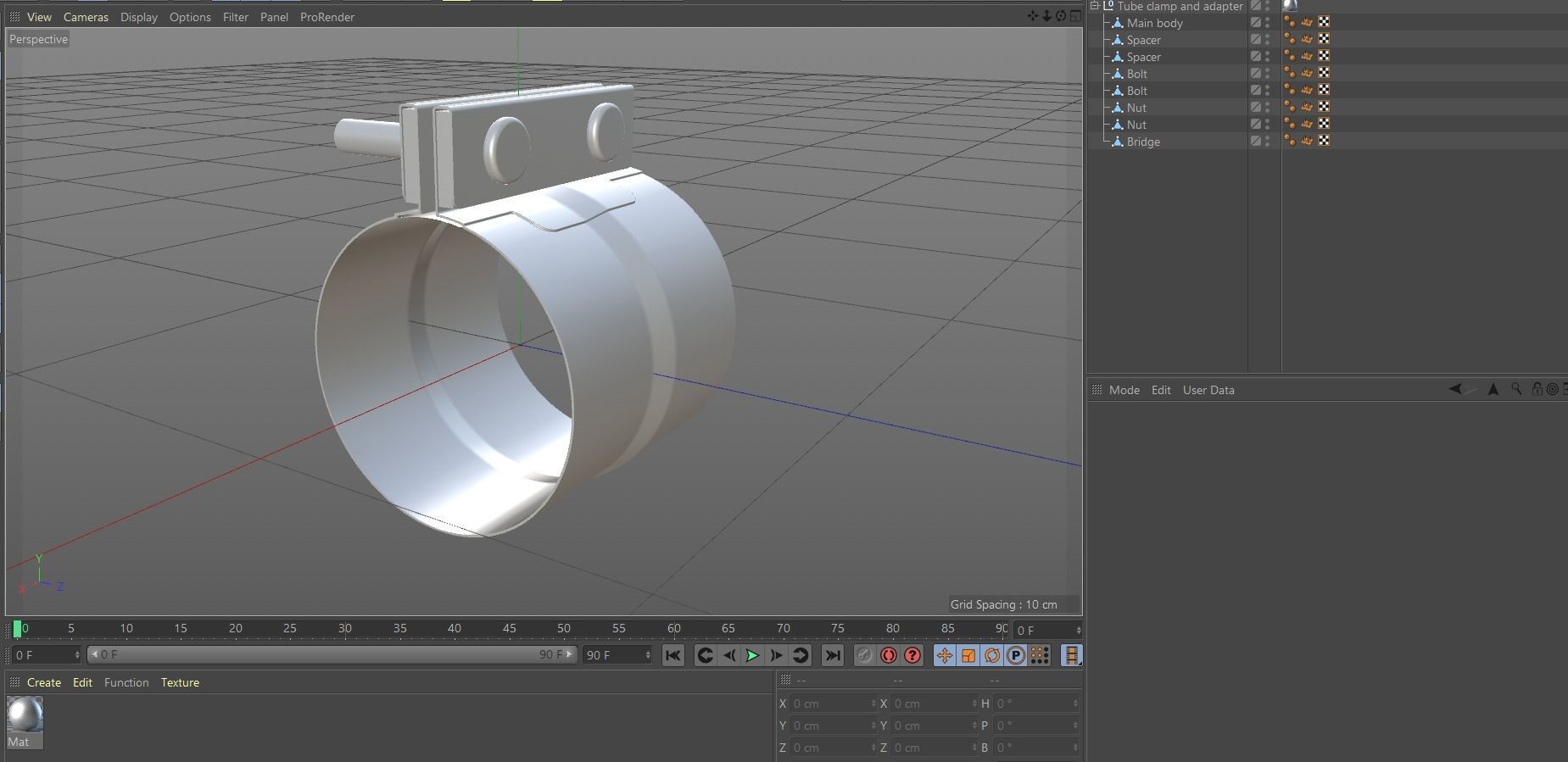 Tube clamp and adapter 3D model | CGTrader
