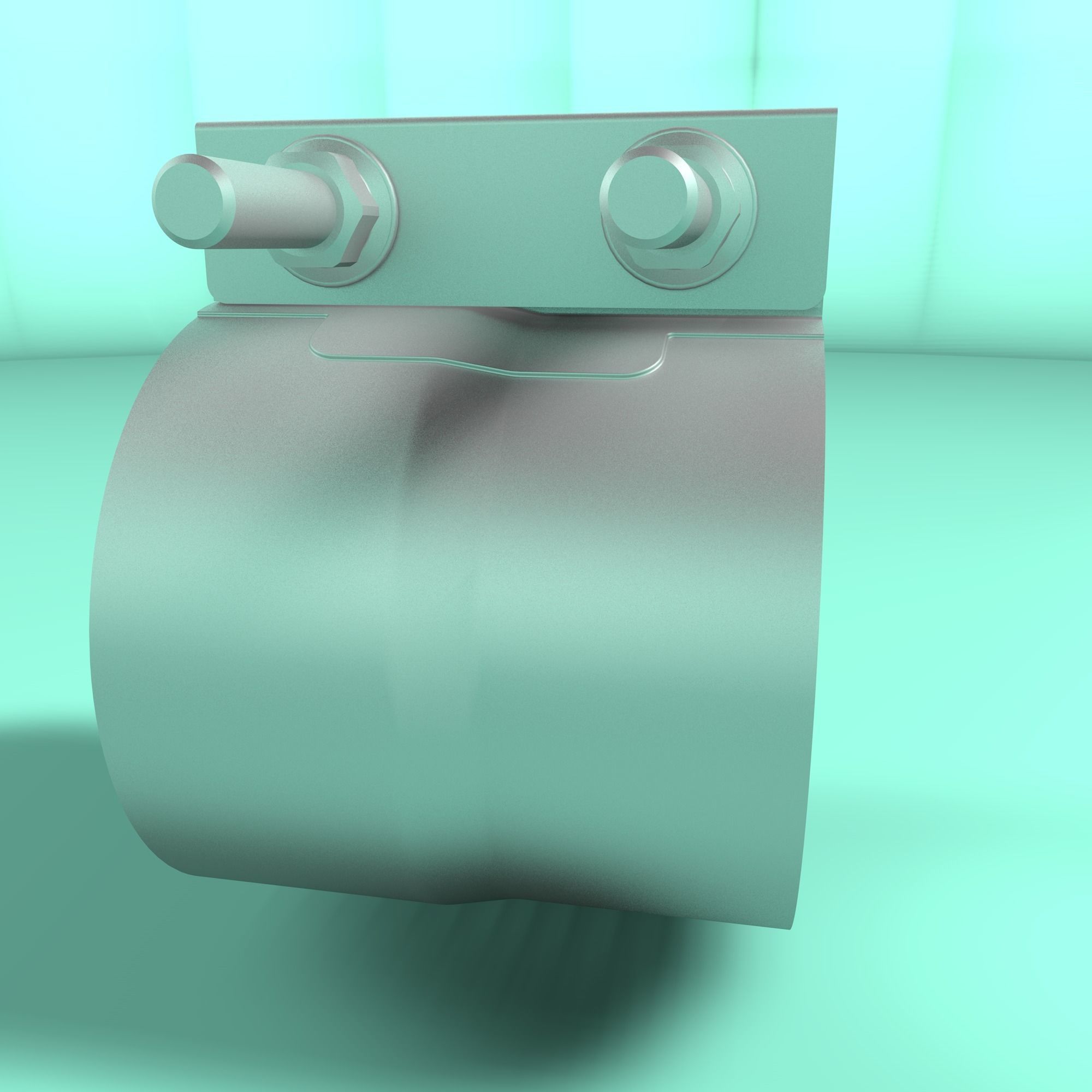 Tube clamp and adapter 3D model | CGTrader