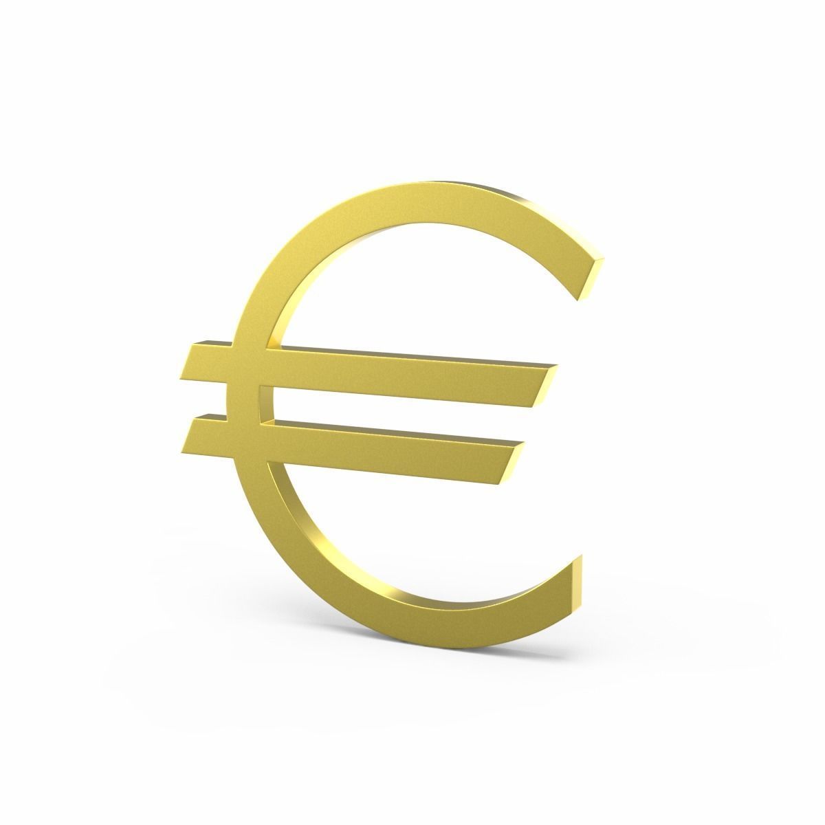 Euro Currency Sign 3D model | CGTrader