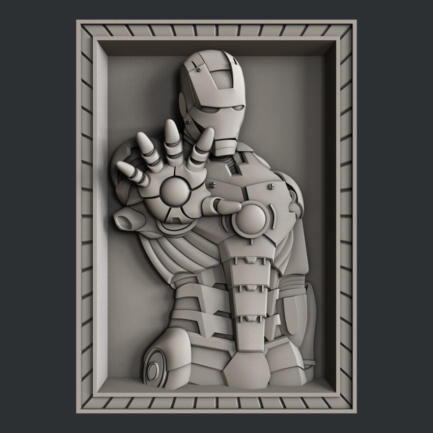 3d STL models for CNC router Iron Man 3D model | CGTrader
