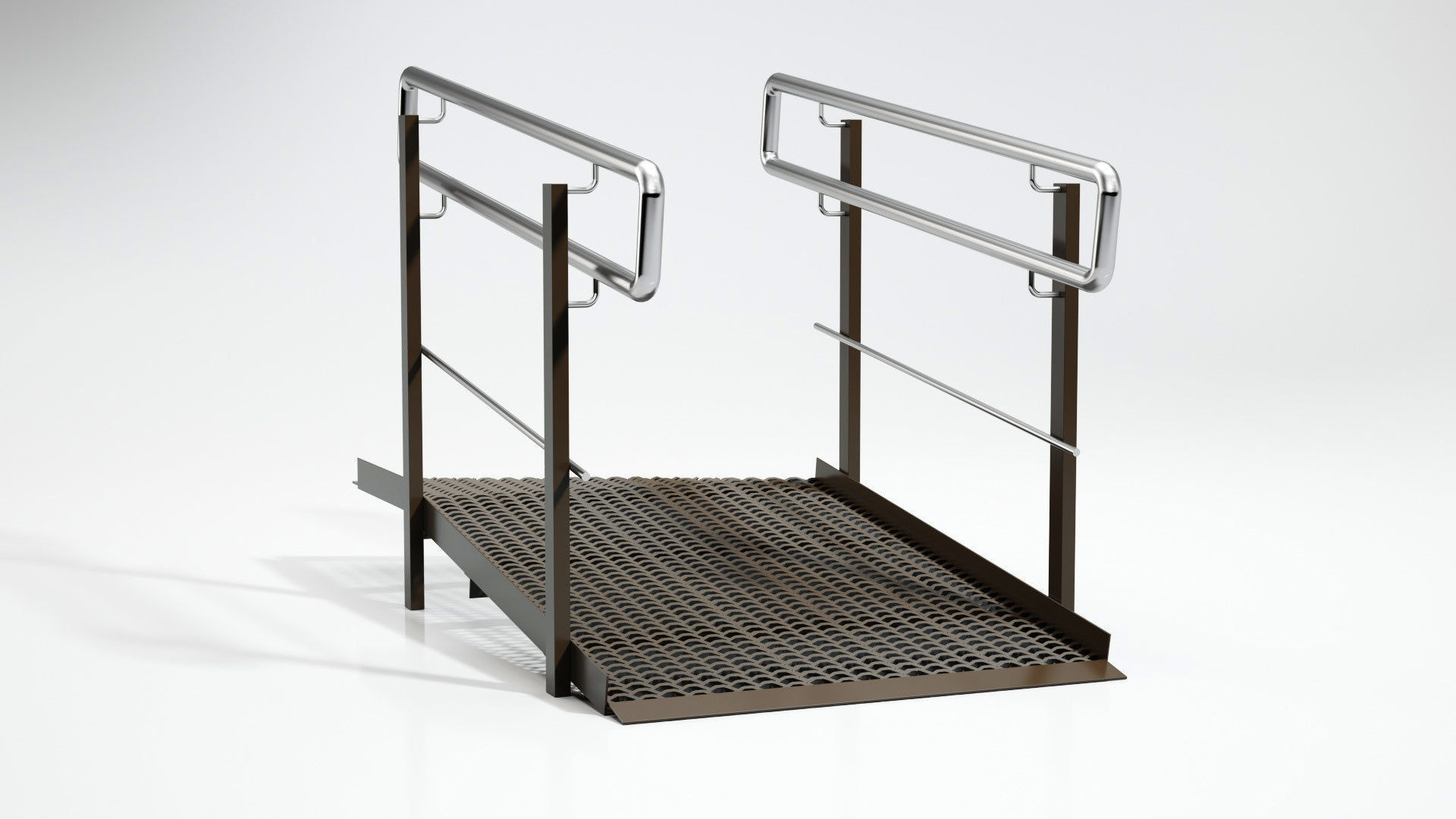 Ramp with rail 3D model | CGTrader