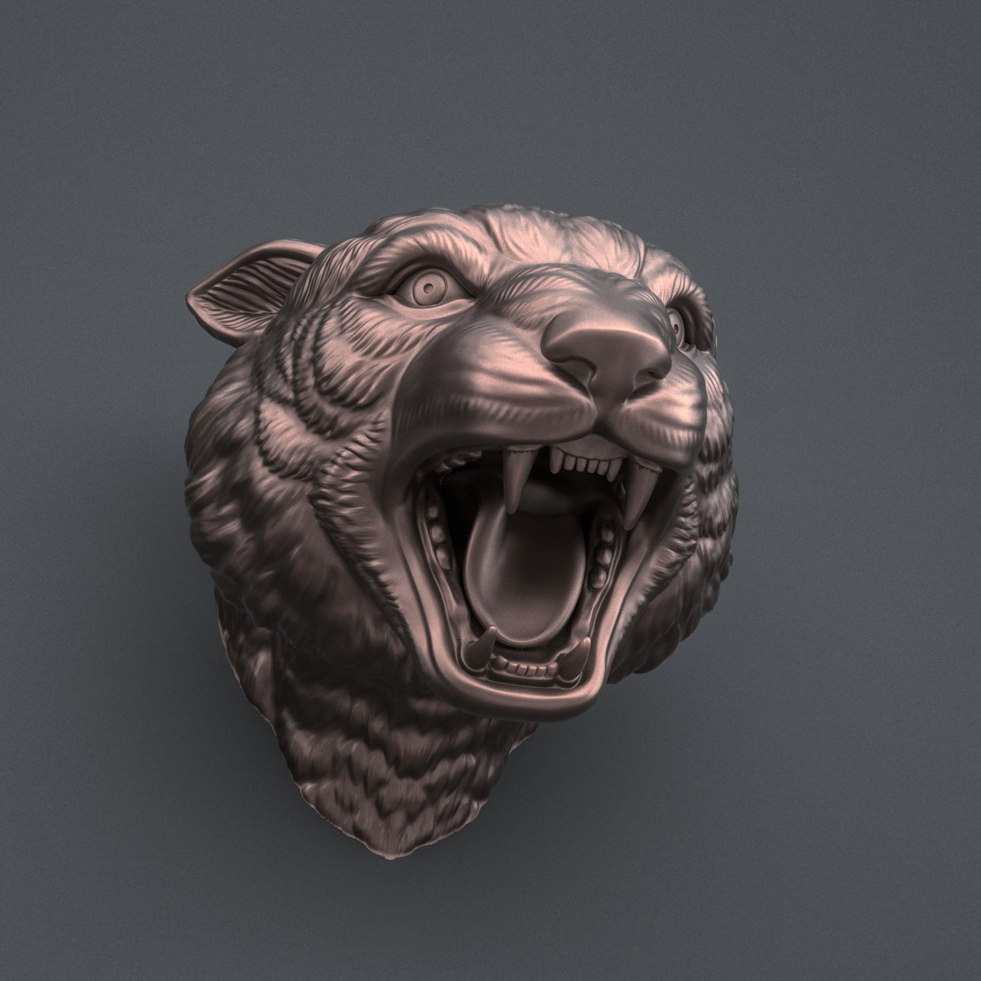 Panther head 3D model 3D printable | CGTrader