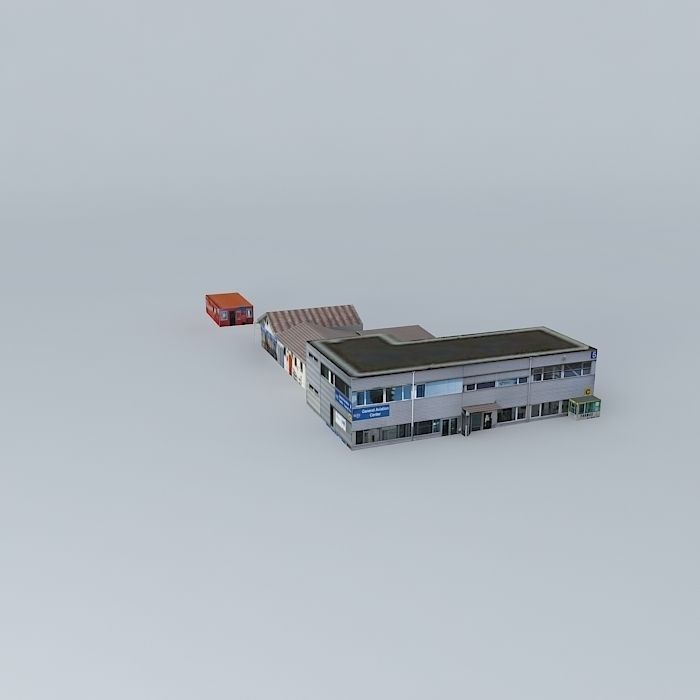 LSZB Bern Belp Airport General Aviation Center free 3D model | CGTrader