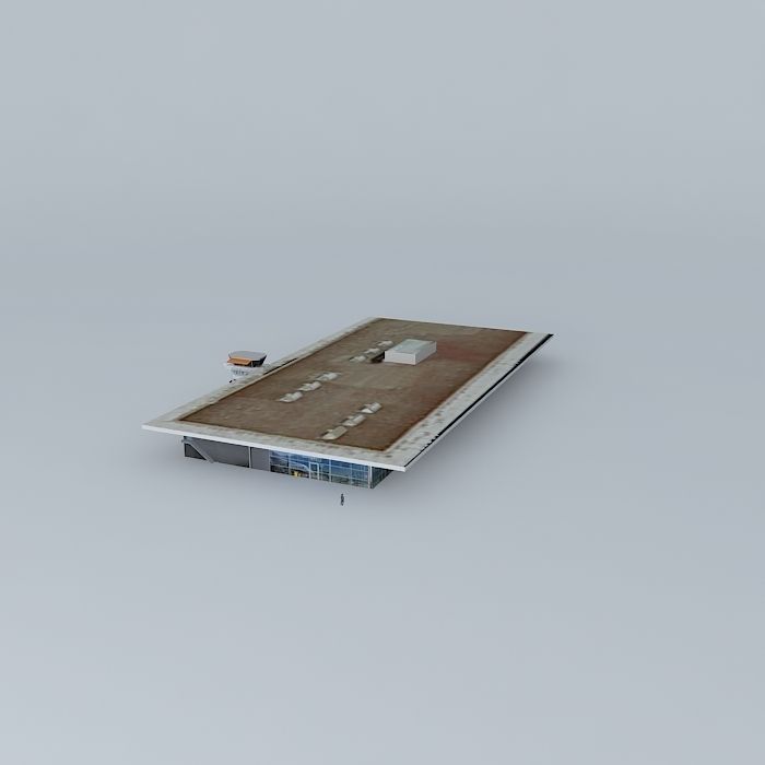 LSZB Bern Belp Airport Terminal free 3D model | CGTrader