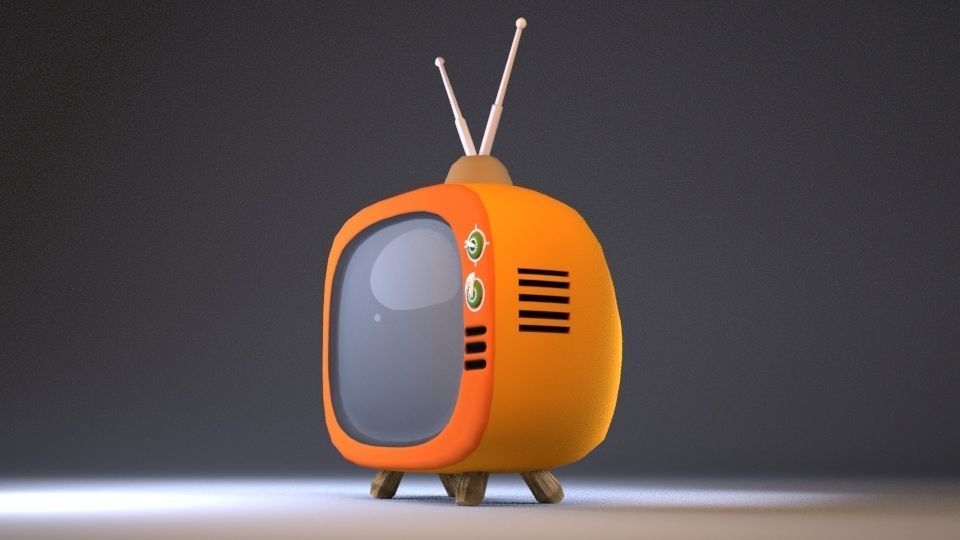 TV Model 3D retro 3D model | CGTrader