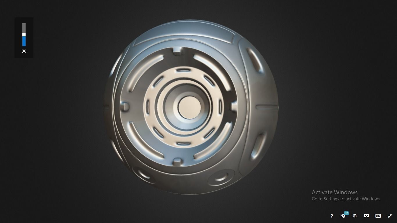 3D model Vortex Orb Robot F01 VR / AR / low-poly | CGTrader