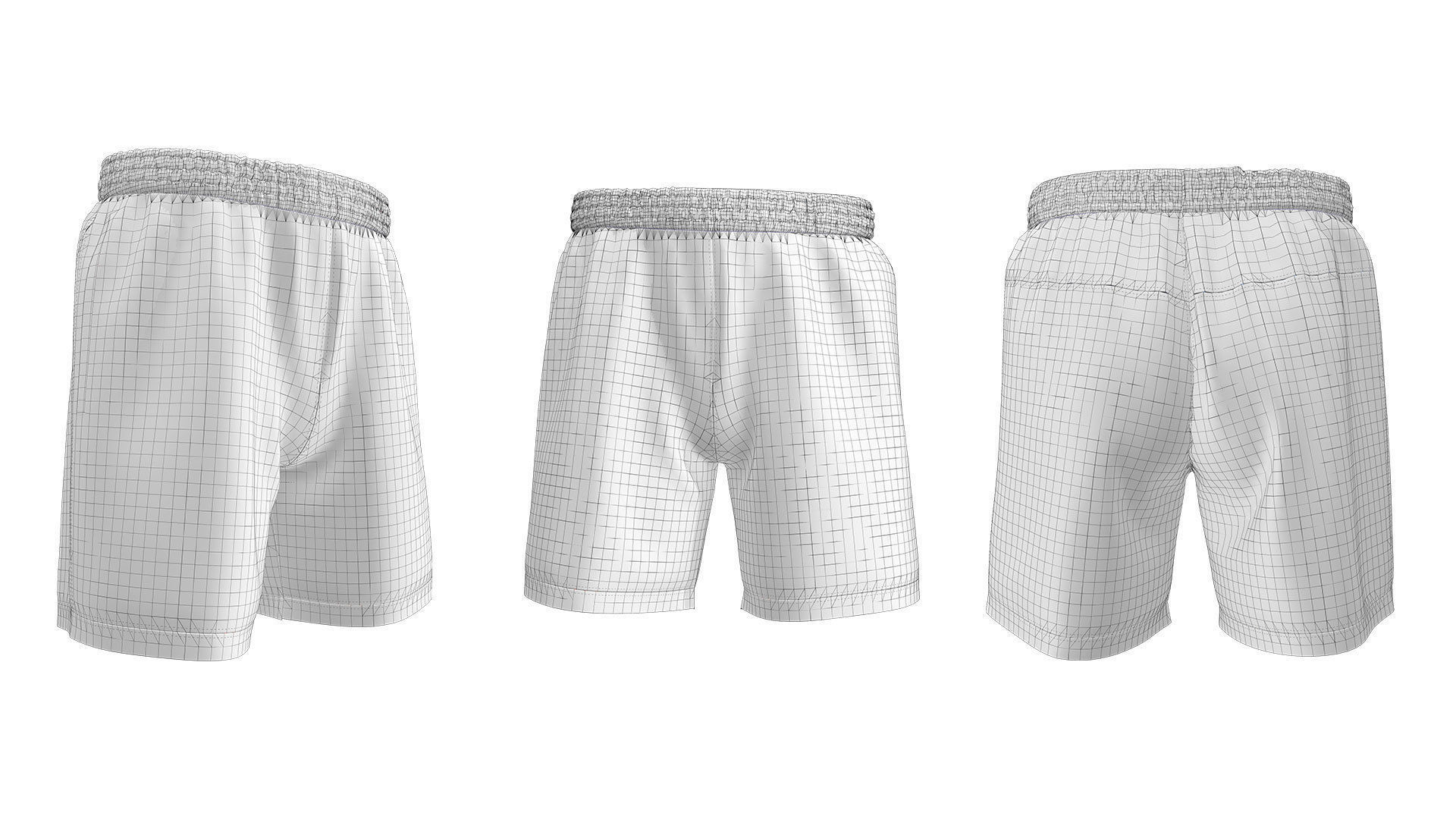 Men Shorts 3D model 3D model | CGTrader