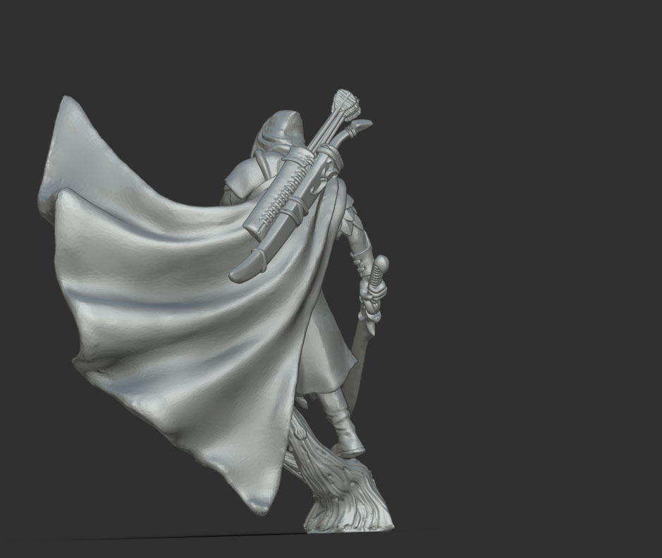 Wood Elf ranger - 35mm scale 3D model 3D printable | CGTrader