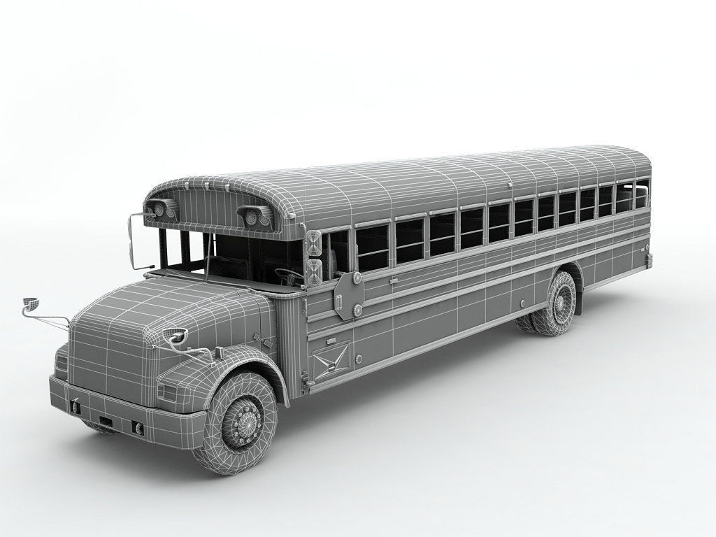 School Bus 3D model | CGTrader