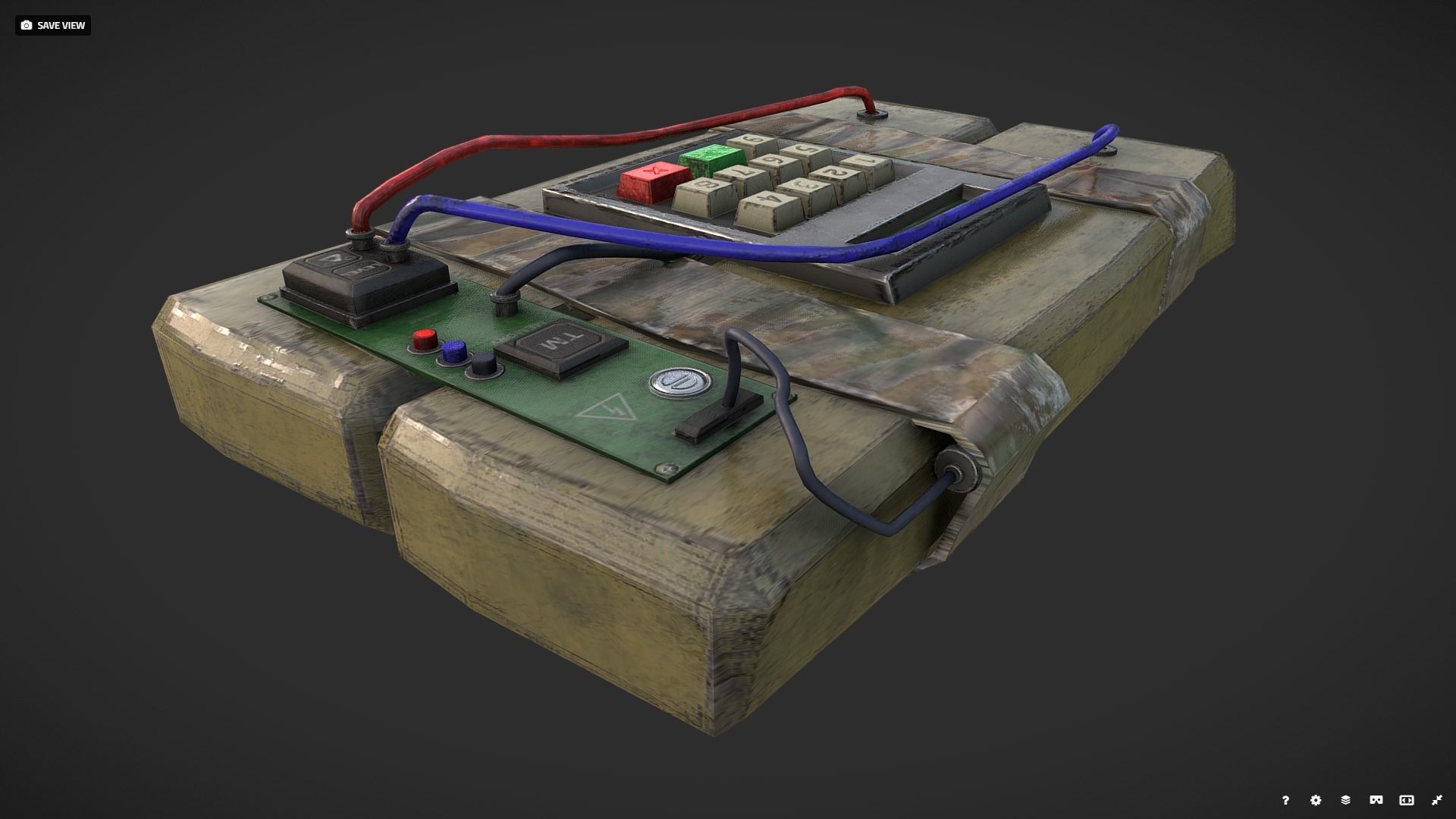 3D model C4 Bomb VR / AR / low-poly | CGTrader