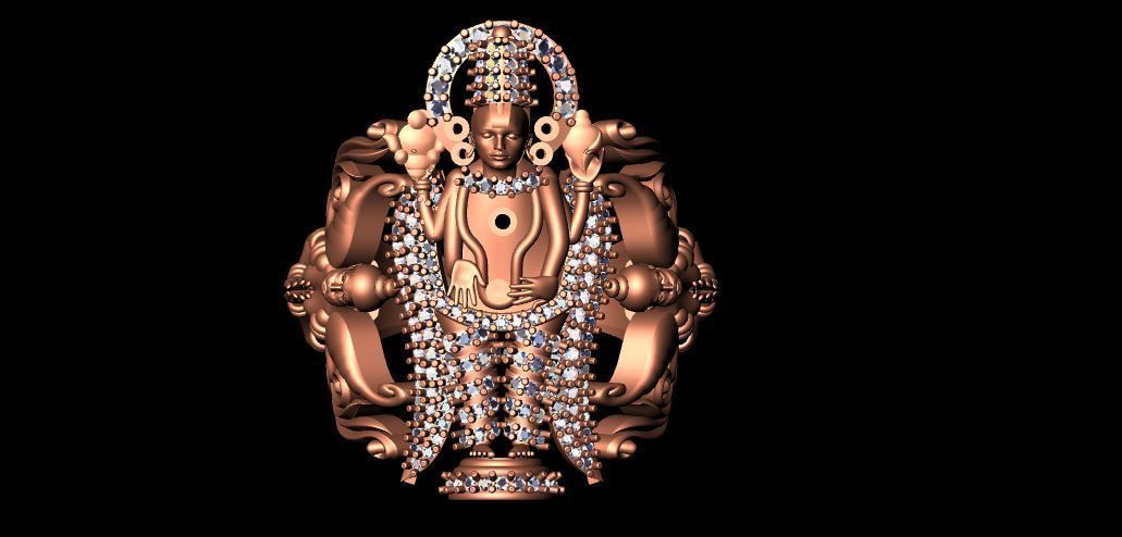 Balaji Ring 3D model | CGTrader