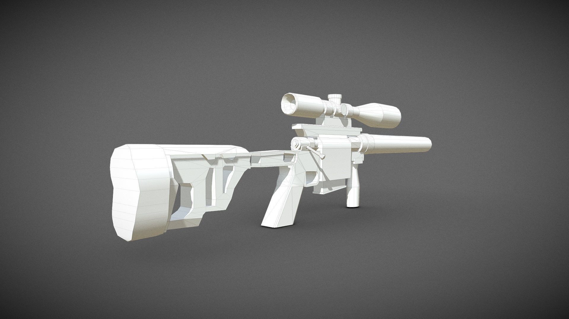 3D model Rifle Angelina VR / AR / low-poly | CGTrader
