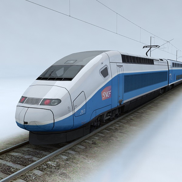 TGV Duplex 3D Model Game ready .max .fbx - CGTrader.com