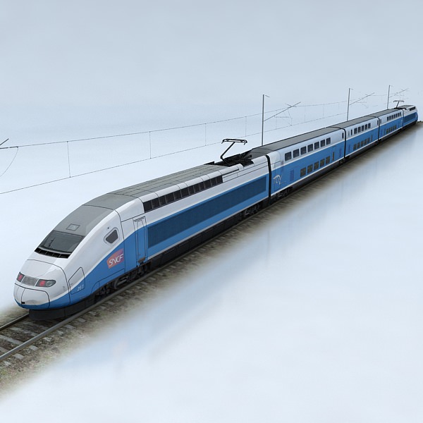 TGV Duplex 3D Model Game ready .max .fbx - CGTrader.com