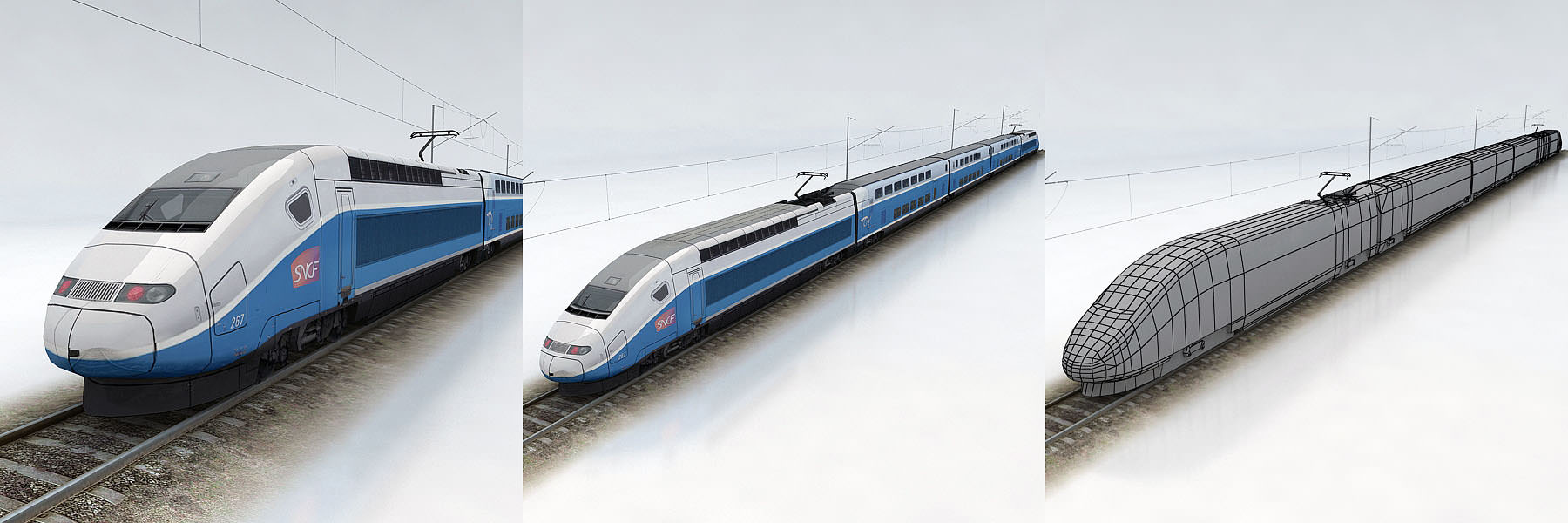 TGV Duplex 3D Model Game ready .max .fbx - CGTrader.com