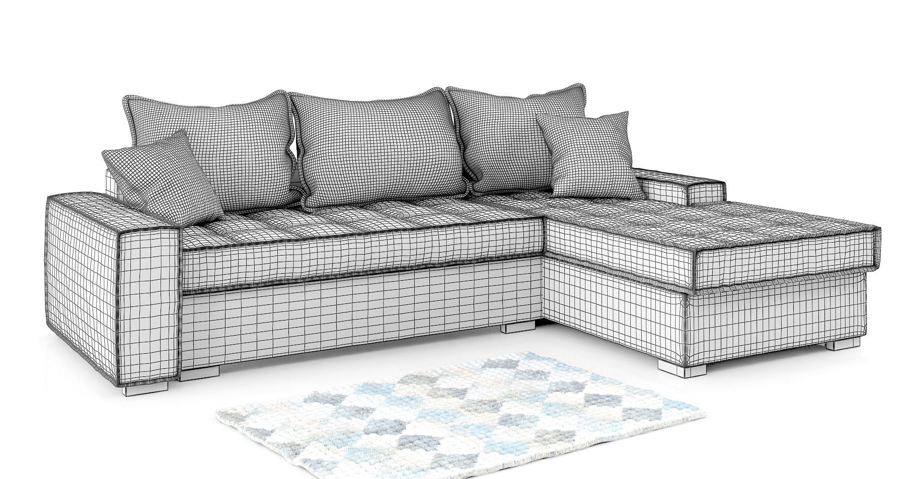 Highly Detailed 3D Sofa ready for render 3D model | CGTrader