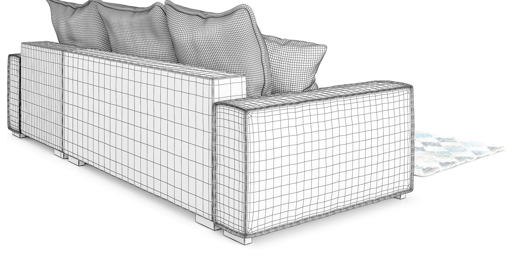 Highly Detailed 3D Sofa ready for render 3D model | CGTrader