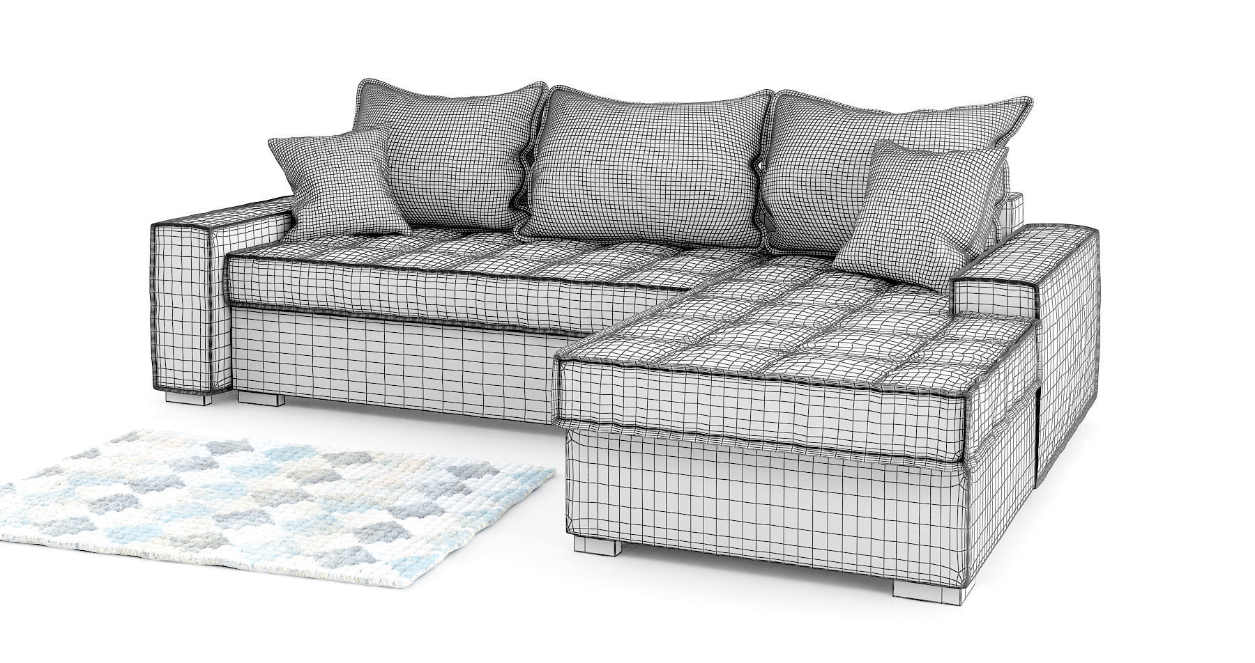 Highly Detailed 3D Sofa ready for render 3D model | CGTrader