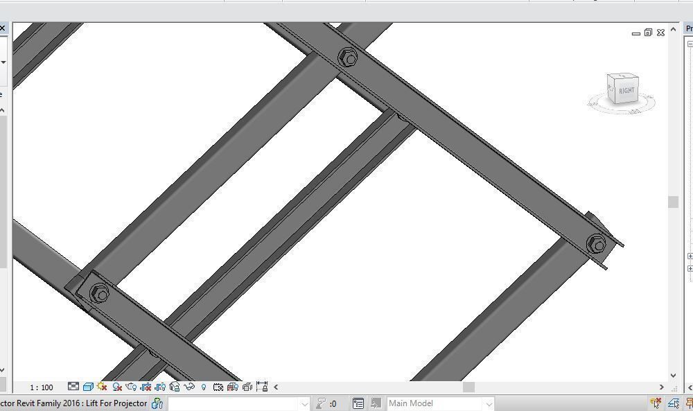 Lift For Projector Revit Family with Extend Parameter 3D model | CGTrader