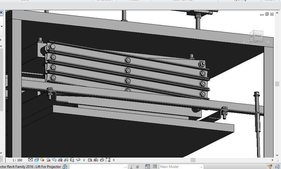 Lift For Projector Revit Family with Extend Parameter 3D model | CGTrader
