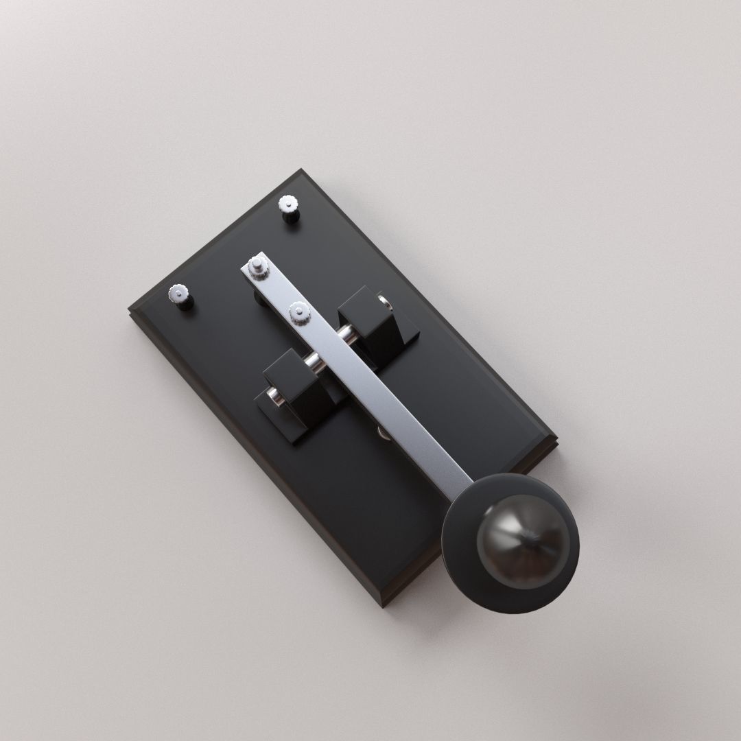 Telegraph Key 3D model | CGTrader