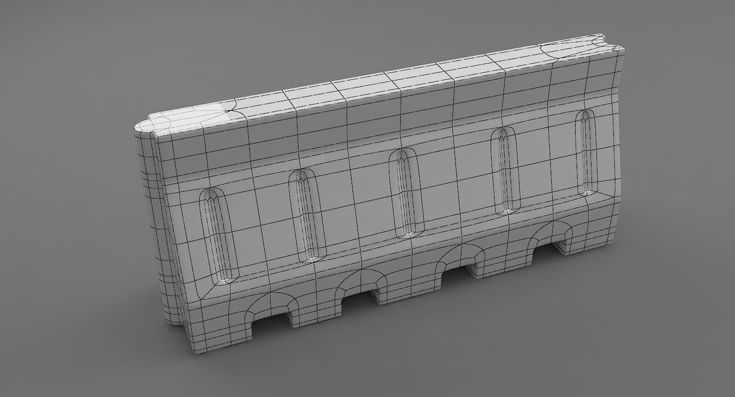 Barriers 2 lego brick 3D model | CGTrader