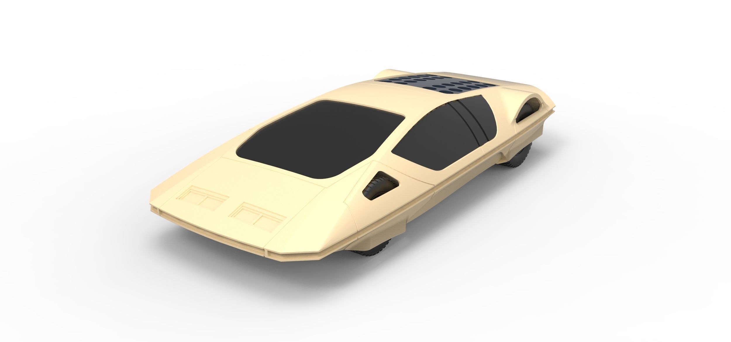 Ferrari Concept car 1970 Scale 1 to 24 3D model 3D printable | CGTrader