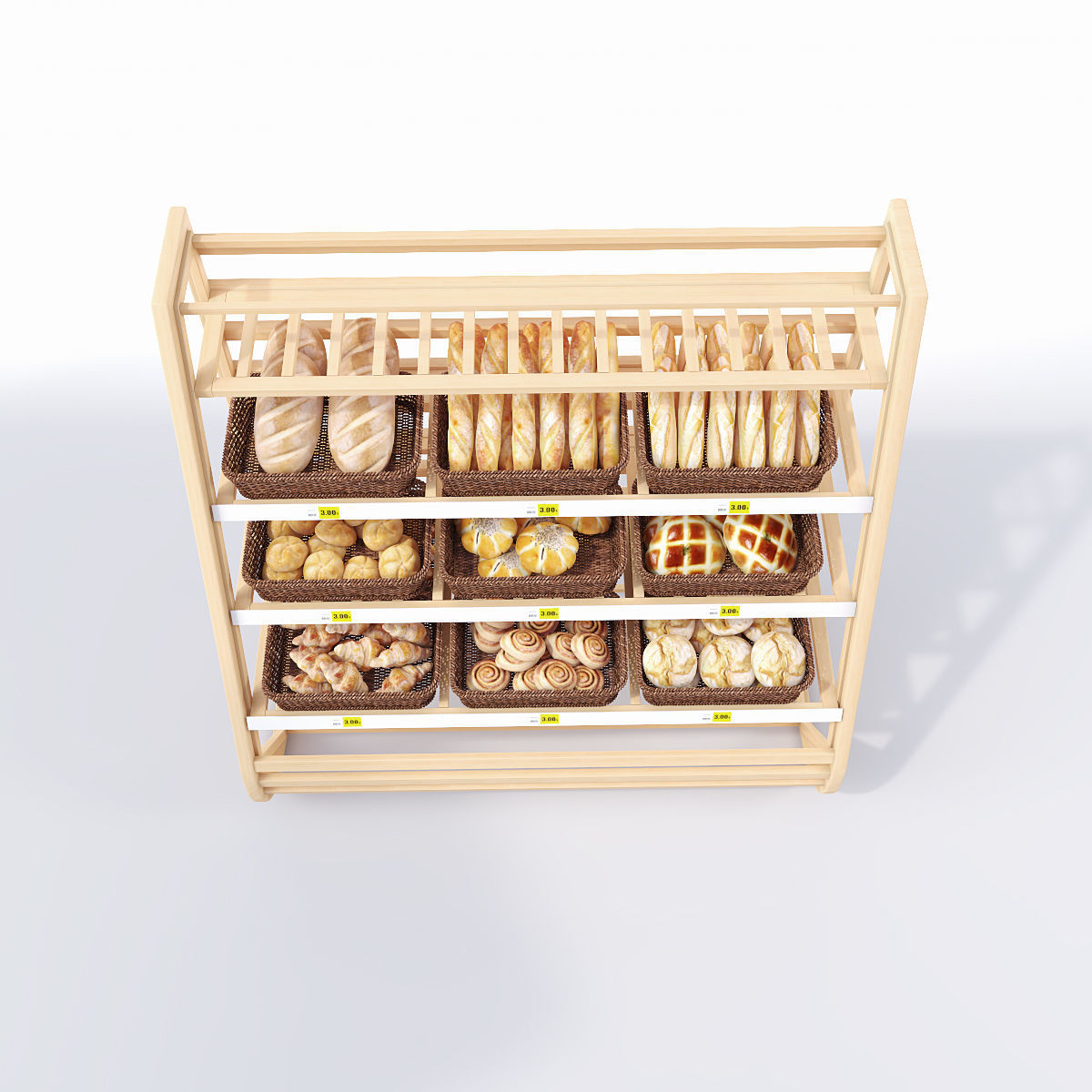 Bread Stand 3D model | CGTrader