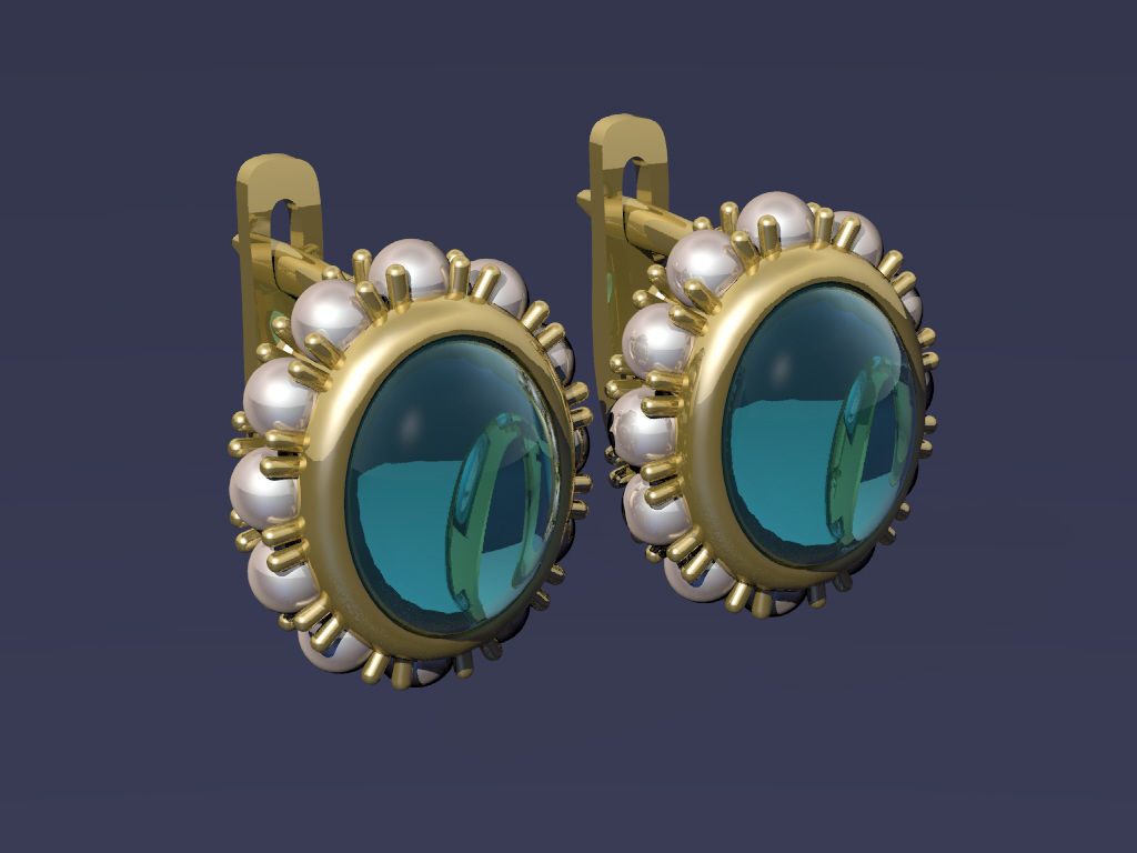Earrings 94 3D model 3D printable | CGTrader