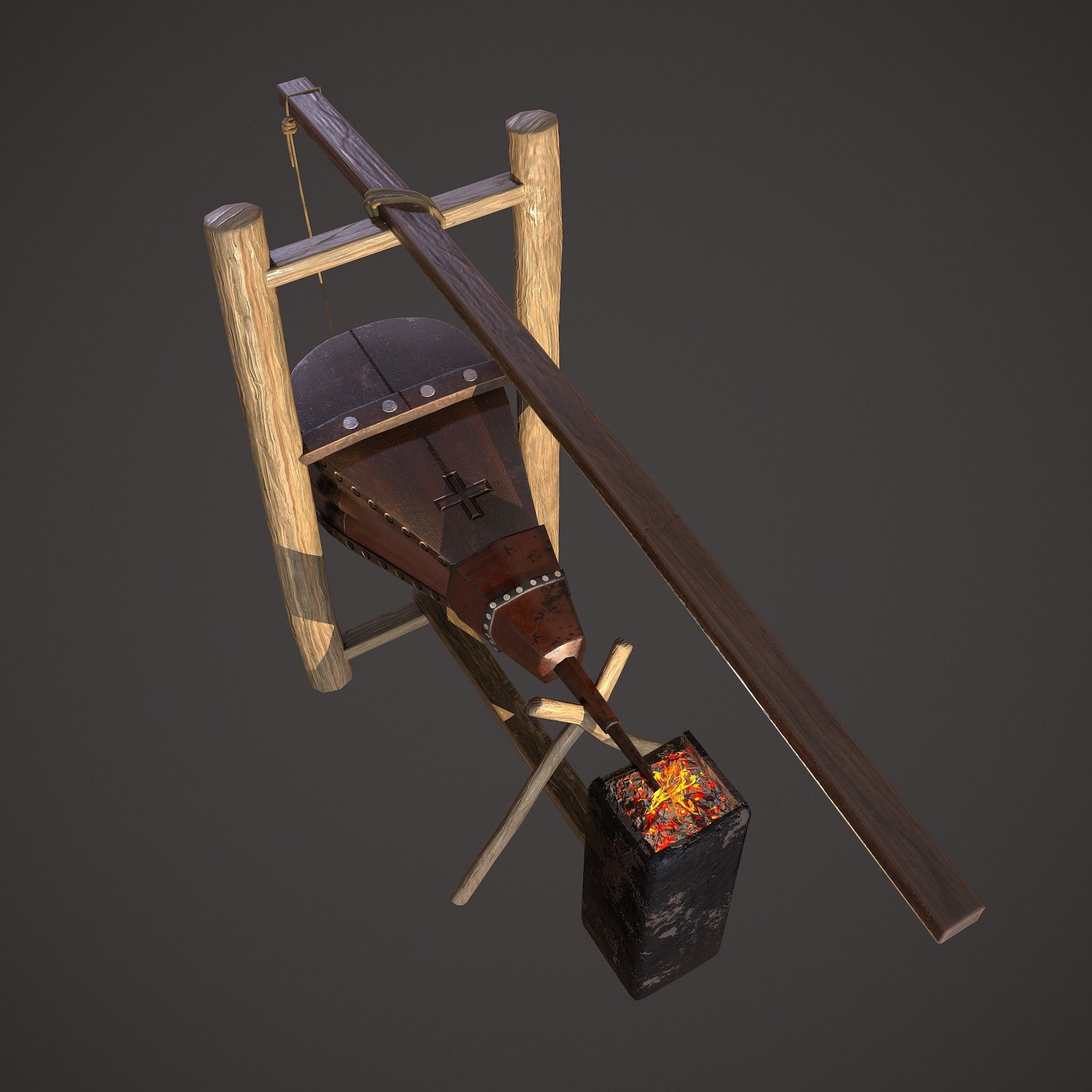 3D model Medieval Bellows VR / AR / low-poly rigged animated | CGTrader