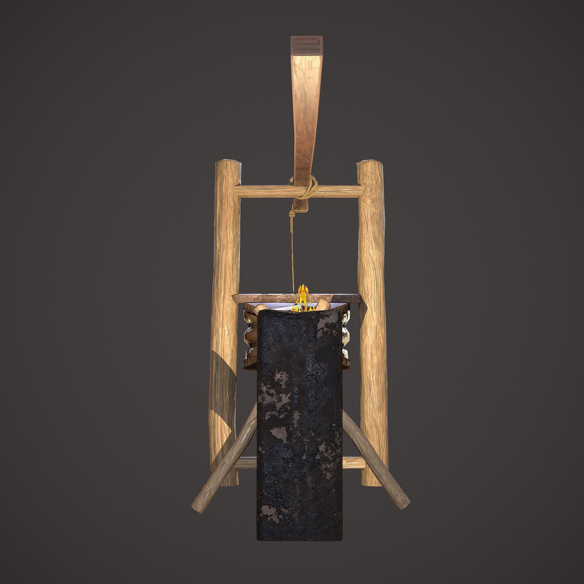 3D model Medieval Bellows VR / AR / low-poly rigged animated | CGTrader
