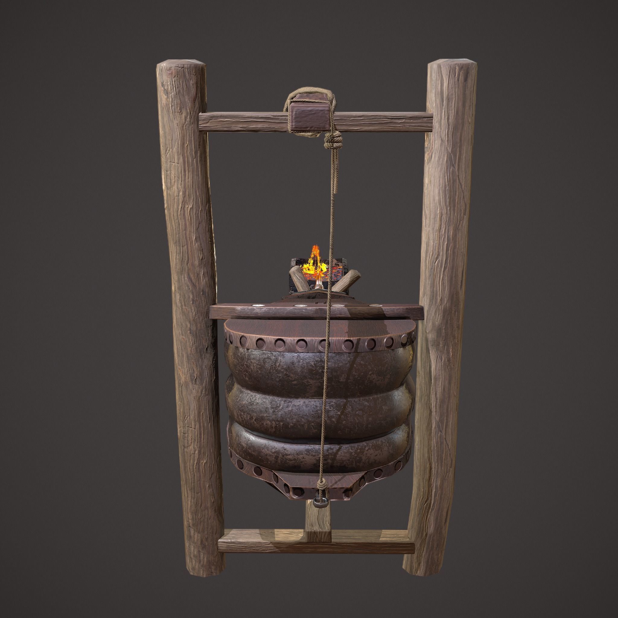 3D model Medieval Bellows VR / AR / low-poly rigged animated | CGTrader