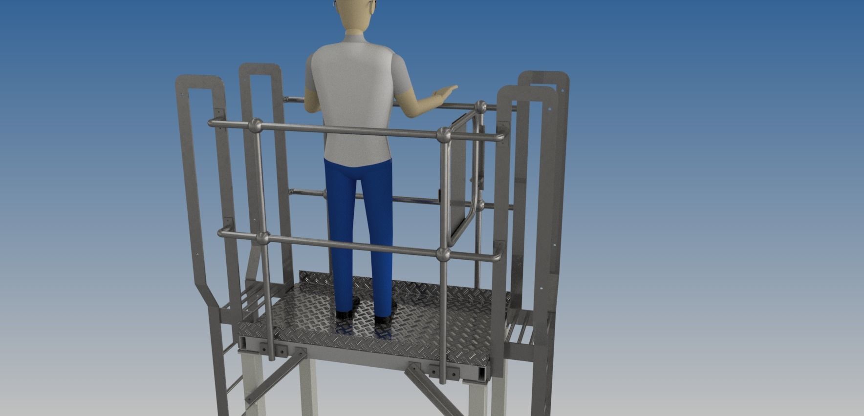 Platform Walkway 3D model | CGTrader