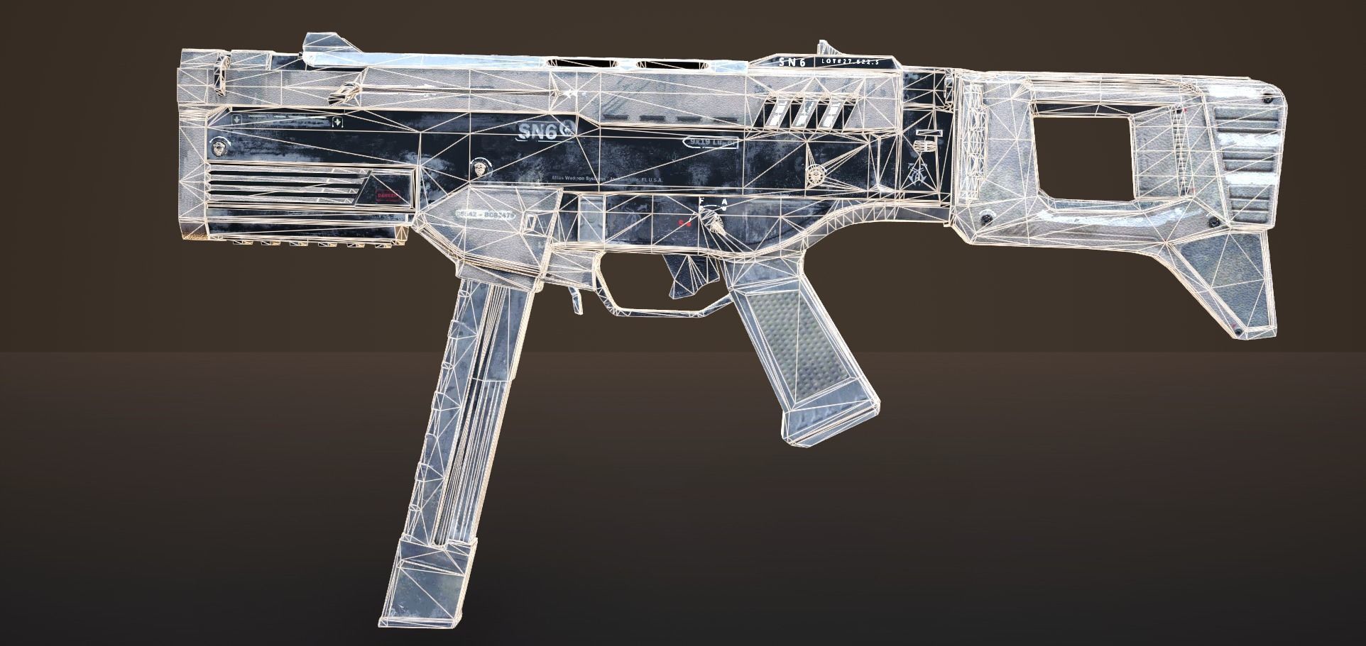 3D model SN6 Submachine gun VR / AR / low-poly | CGTrader
