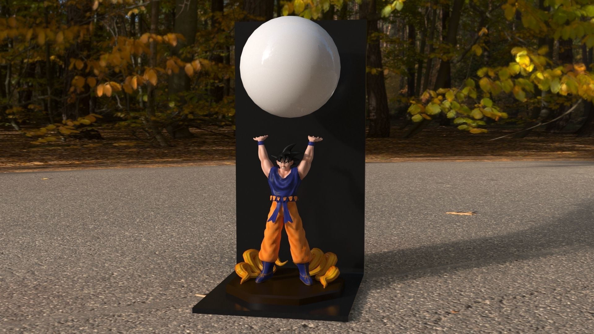 Goku Genkidama Lamp 3D model | CGTrader