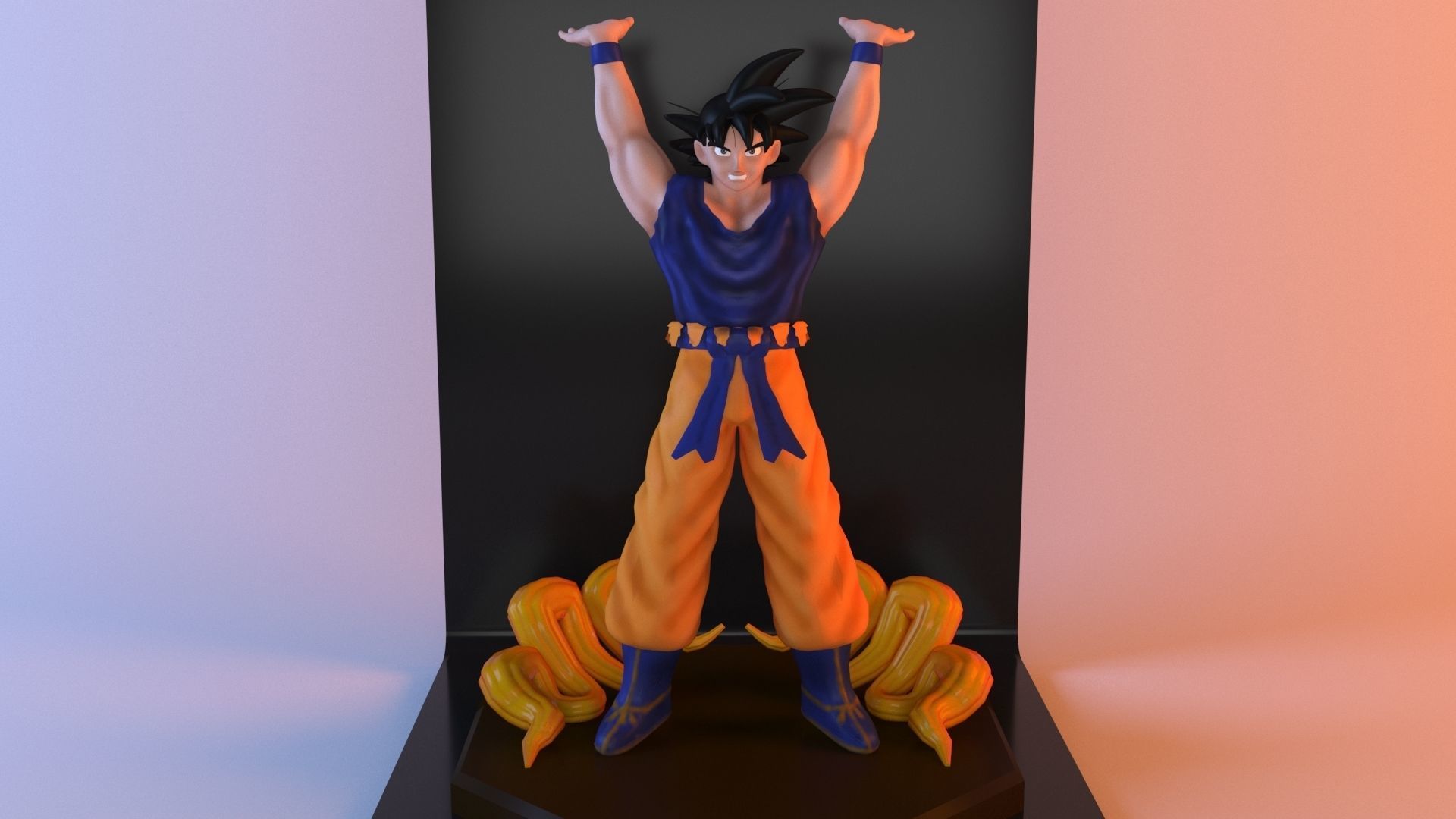 Goku Genkidama Lamp 3D model | CGTrader
