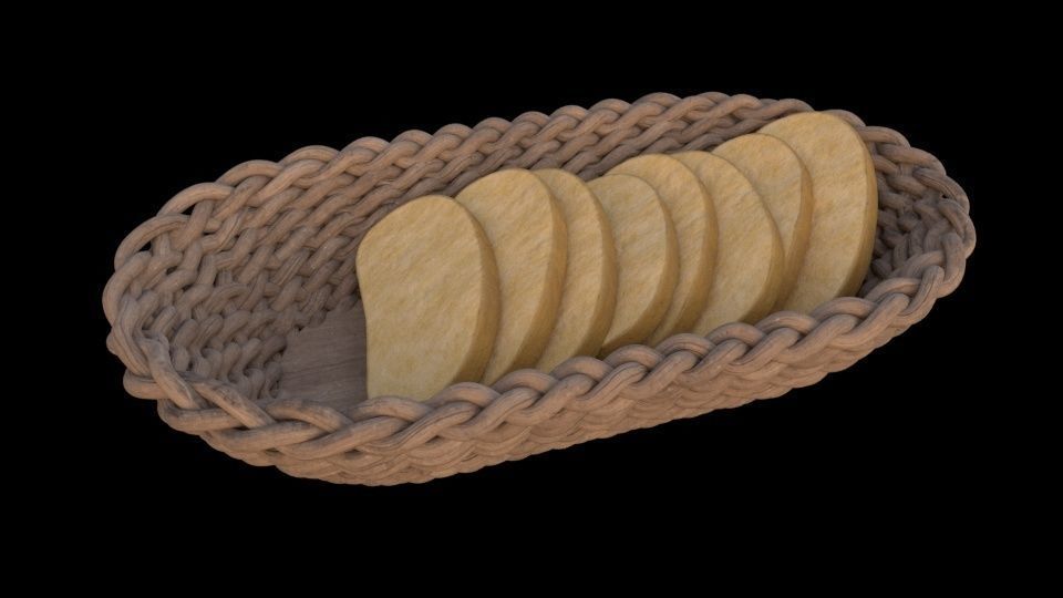 Bread Basket 3D model | CGTrader
