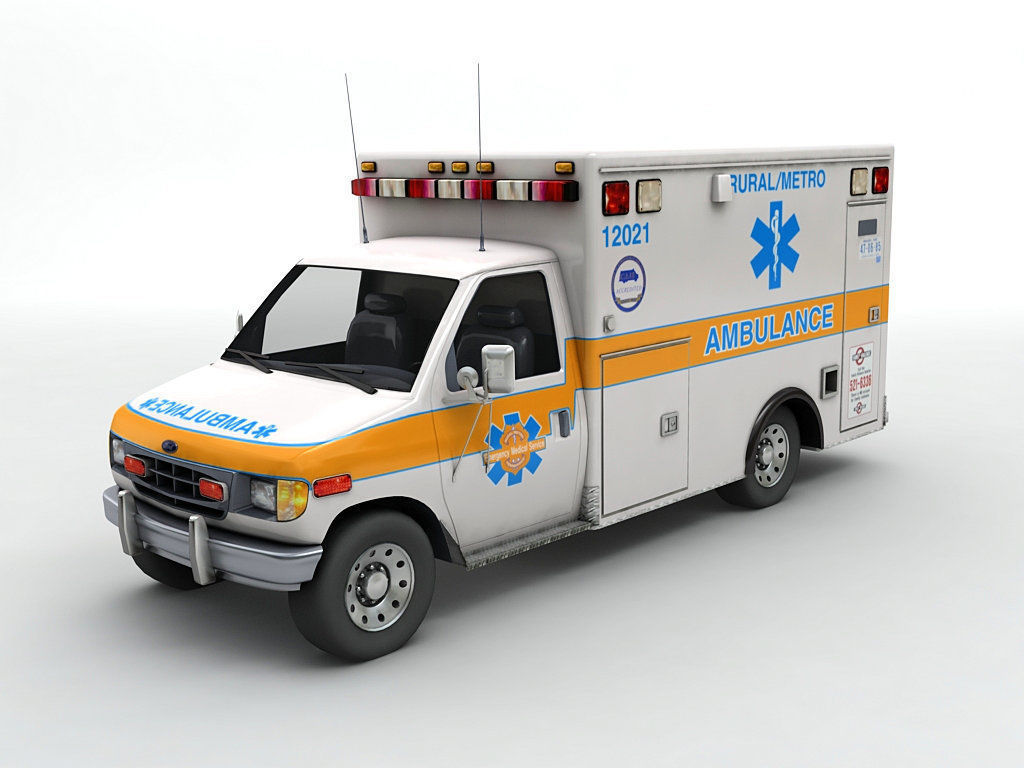 Ambulance Metro 3D model | CGTrader