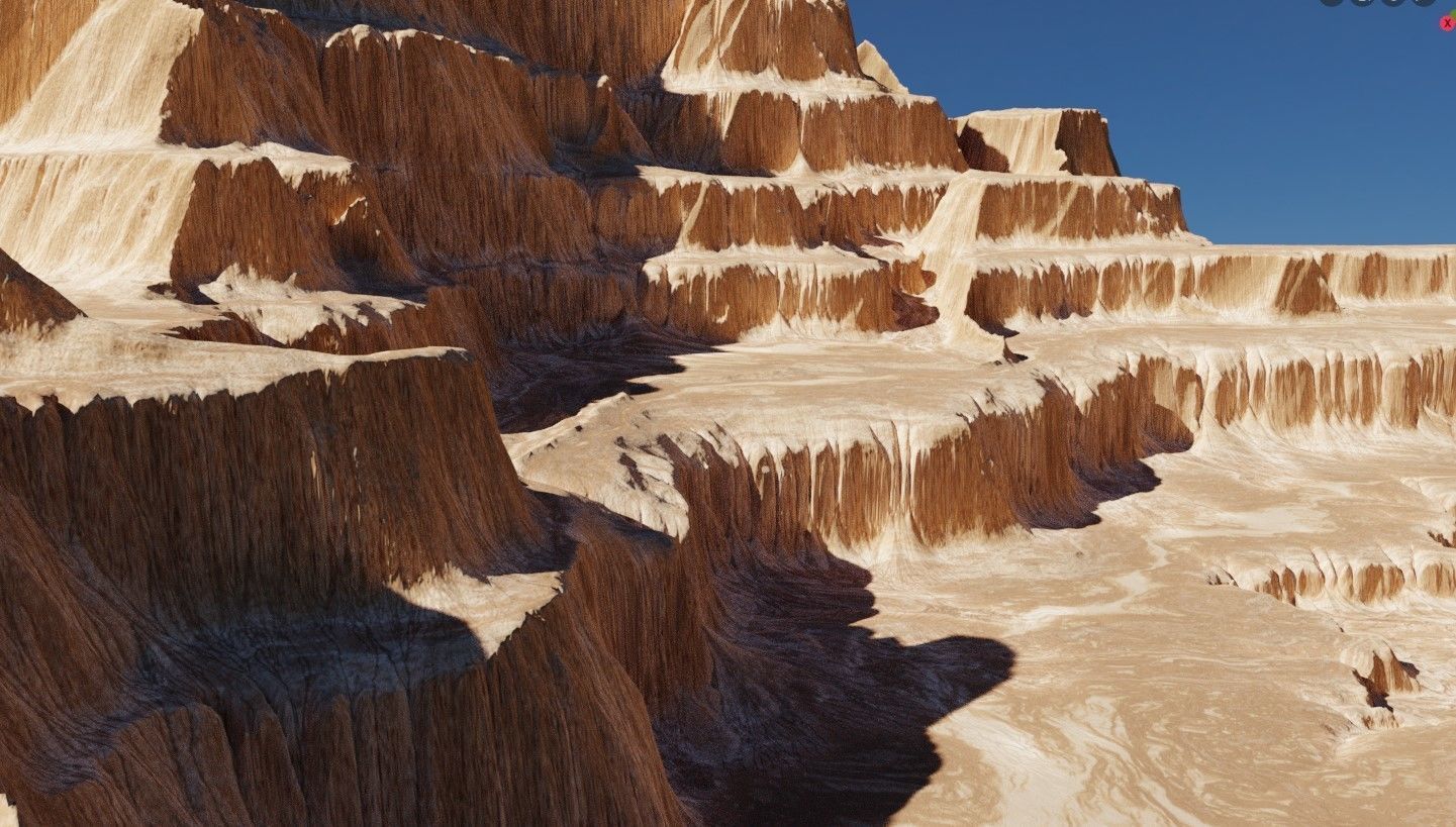 canyon Terrain 4k free 3D model | CGTrader