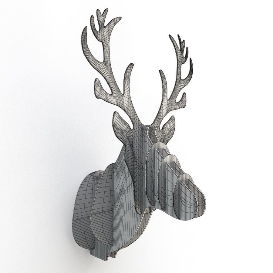 Cardboard Sculpture Deer 3D model | CGTrader